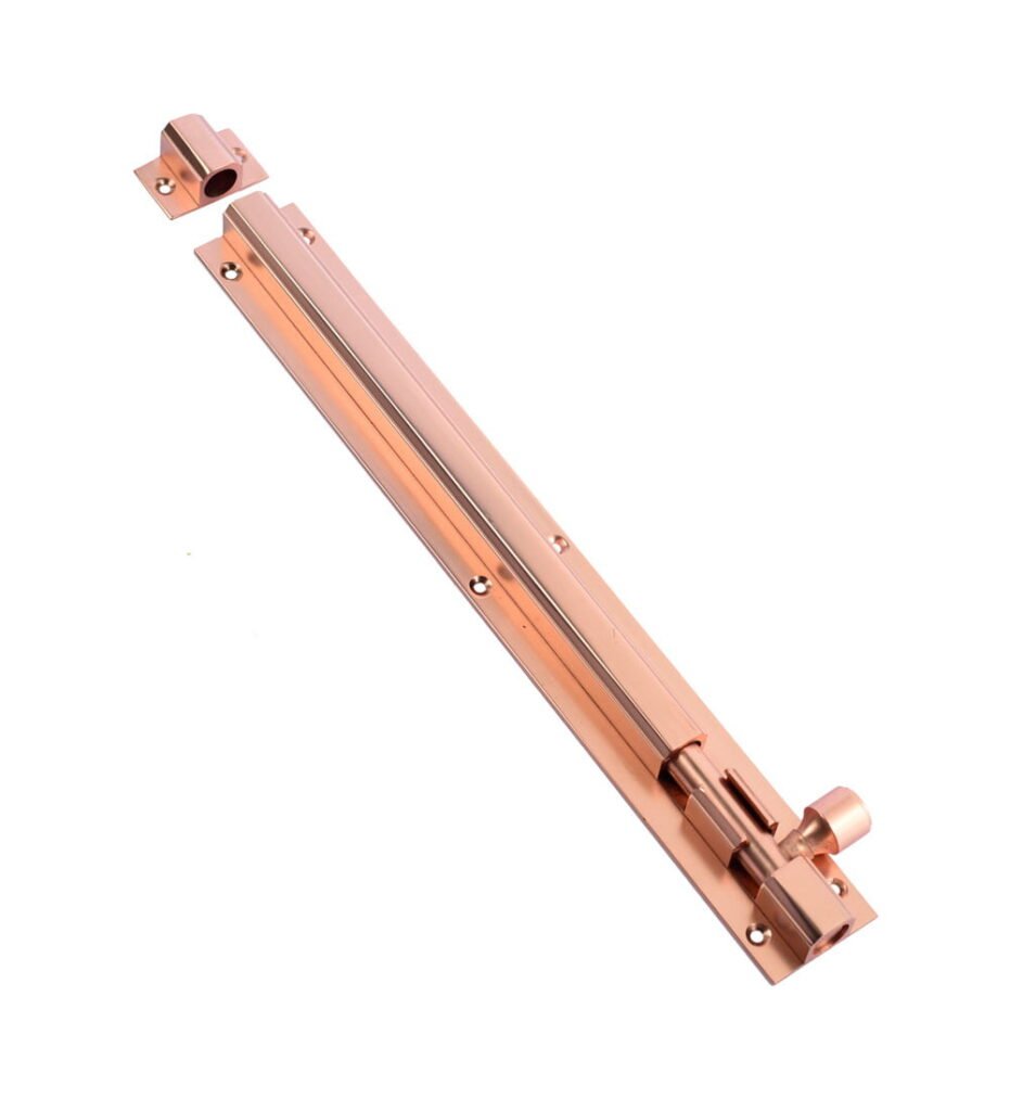 VX Heavy Rose Gold (12mm Rod Size) Brass Tower Bolt - Brassage